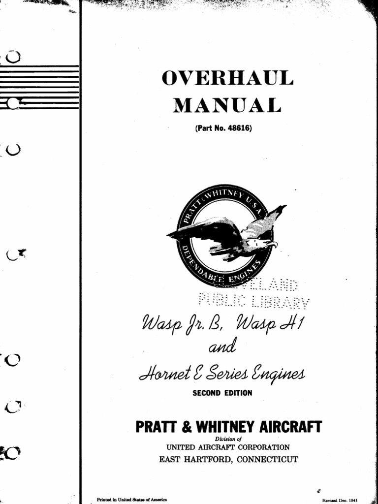 Pratt Whitney Wasp Manual PDF | PDF