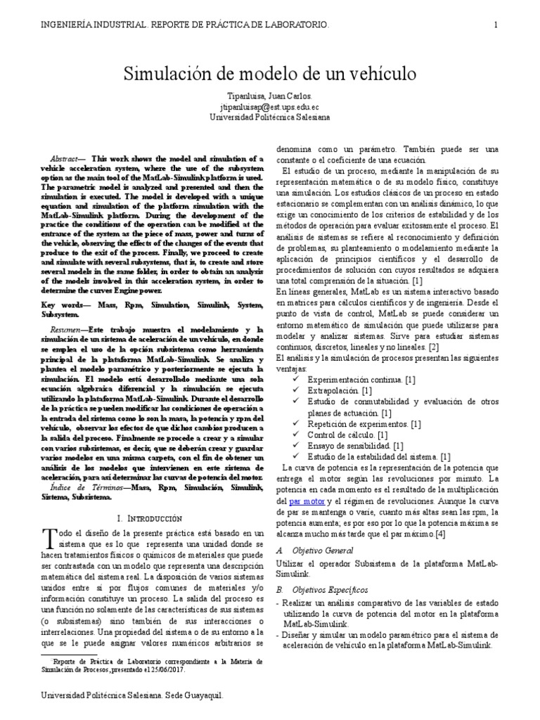 Practica Simulación Aceleración | PDF | Simulación | Esfuerzo de torsión