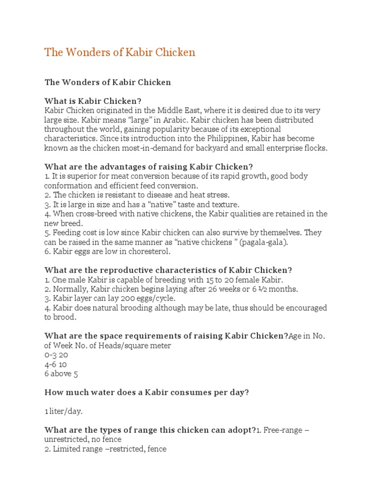 The Wonders of Kabir Chicken | Chicken | Agriculture