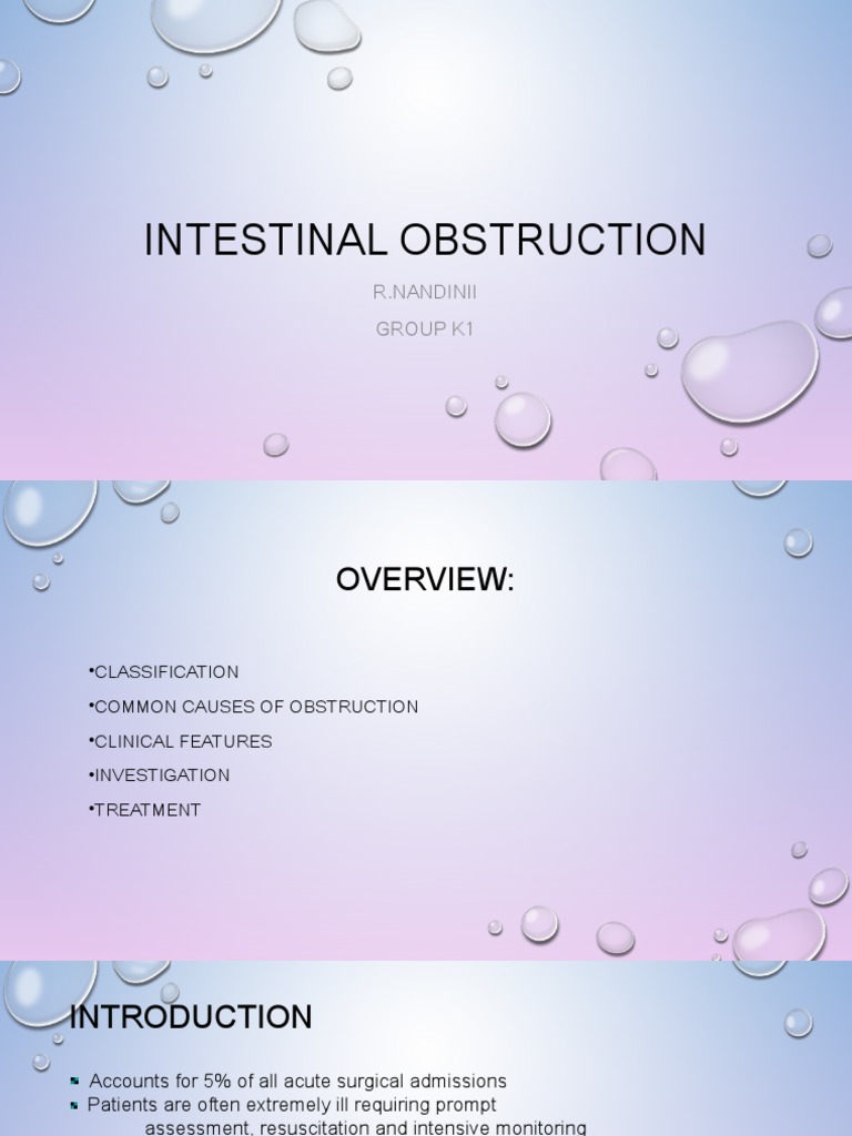 Intestinal Obstruction | Gastroenterology | Medical Specialties