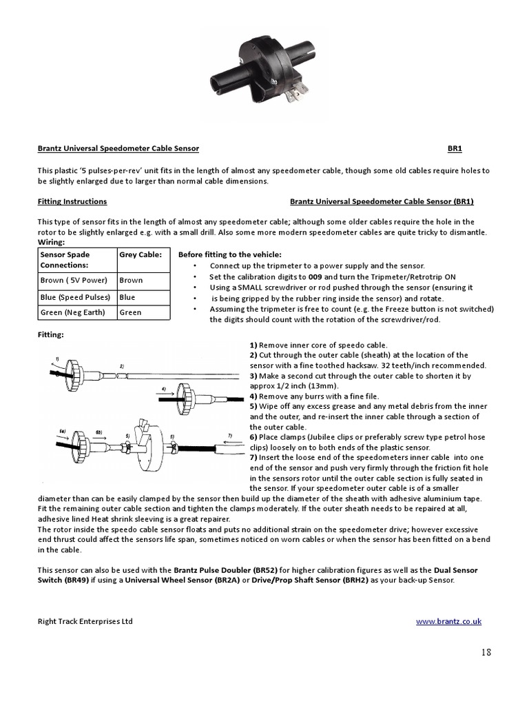 Car Speedo Sensor | PDF | Equipment | Machines