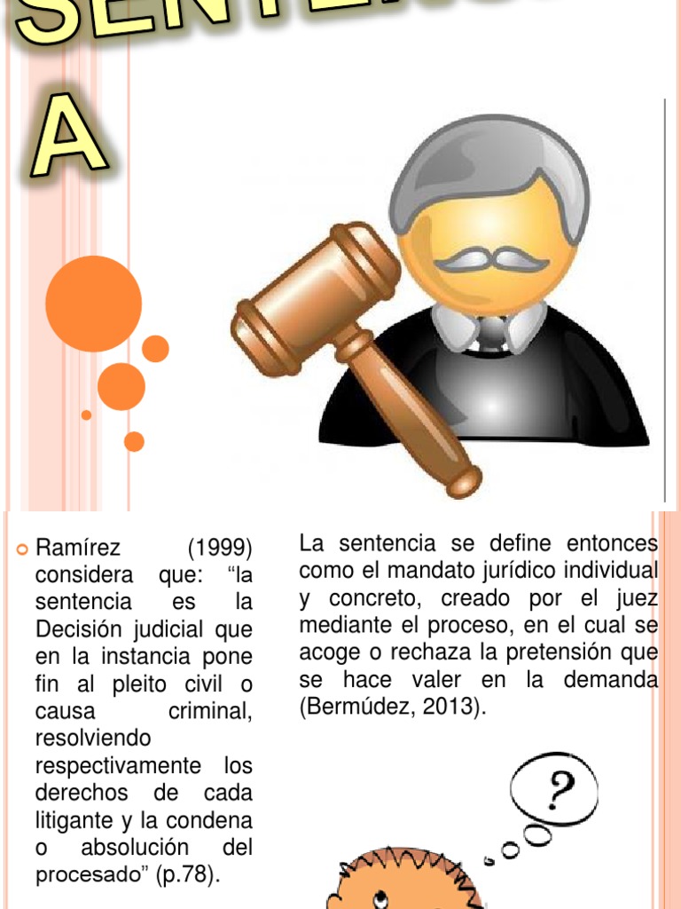Definición y Estructura de Sentencias Judiciales | PDF