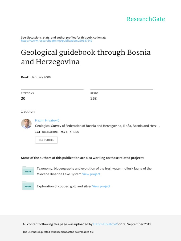 Geological Guidebook Through Bosnia | PDF | Sedimentary Rock | Rock ...