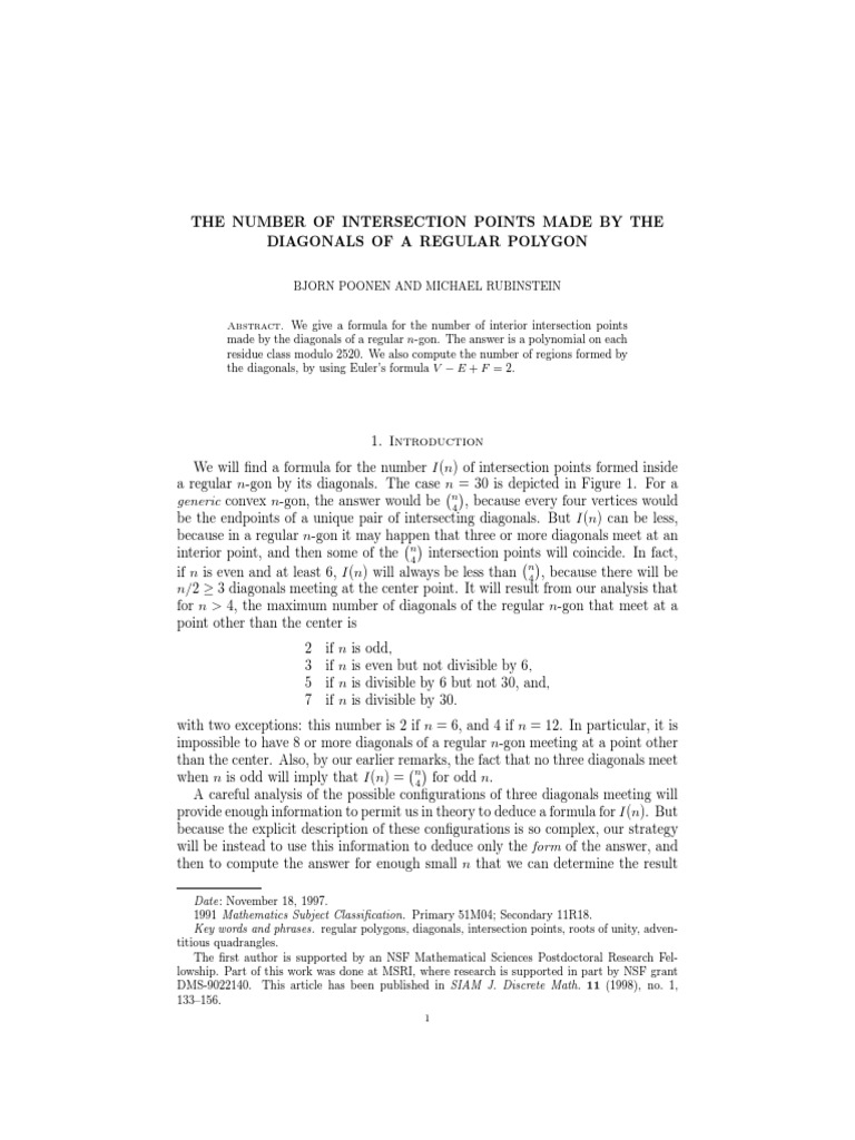 Ngon | PDF | Hyperbolic Geometry | Sine