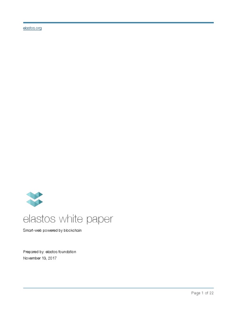 Elastos Whitepaper 171113 en | PDF | Application Programming Interface | Bitcoin