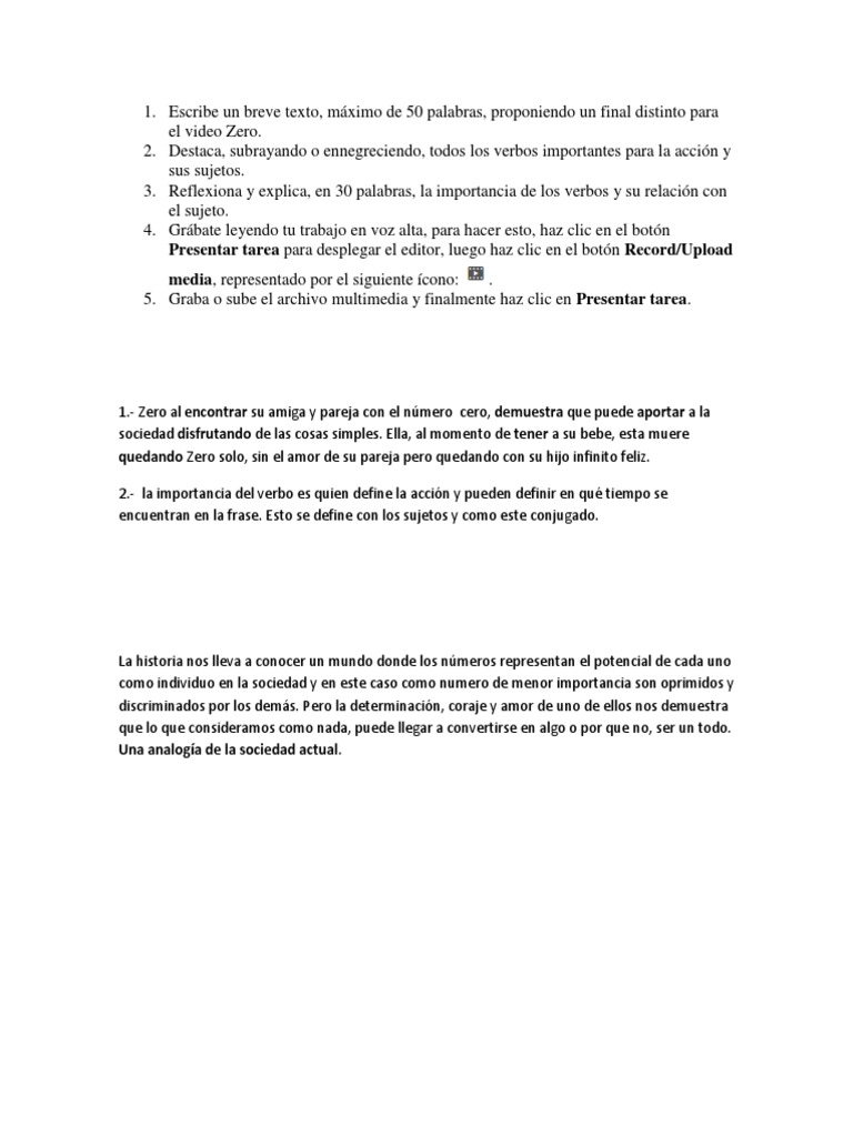 Escribe Un Breve Texto | PDF