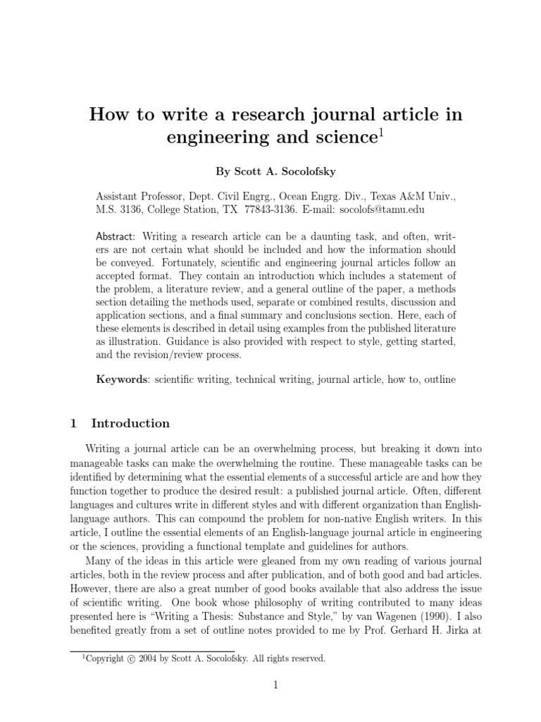 Paper - How To Write Journal Paper | PDF | Abstract (Summary) | Citation