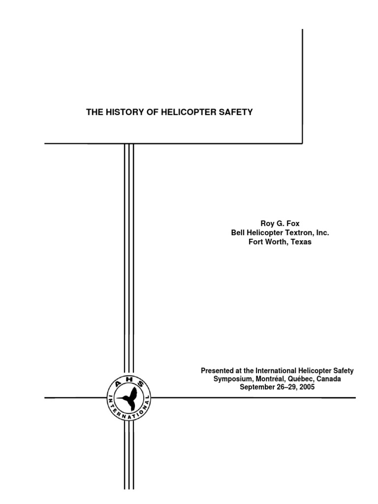 Helicopter Safety History | PDF | Helicopter | Aviation Accidents And ...