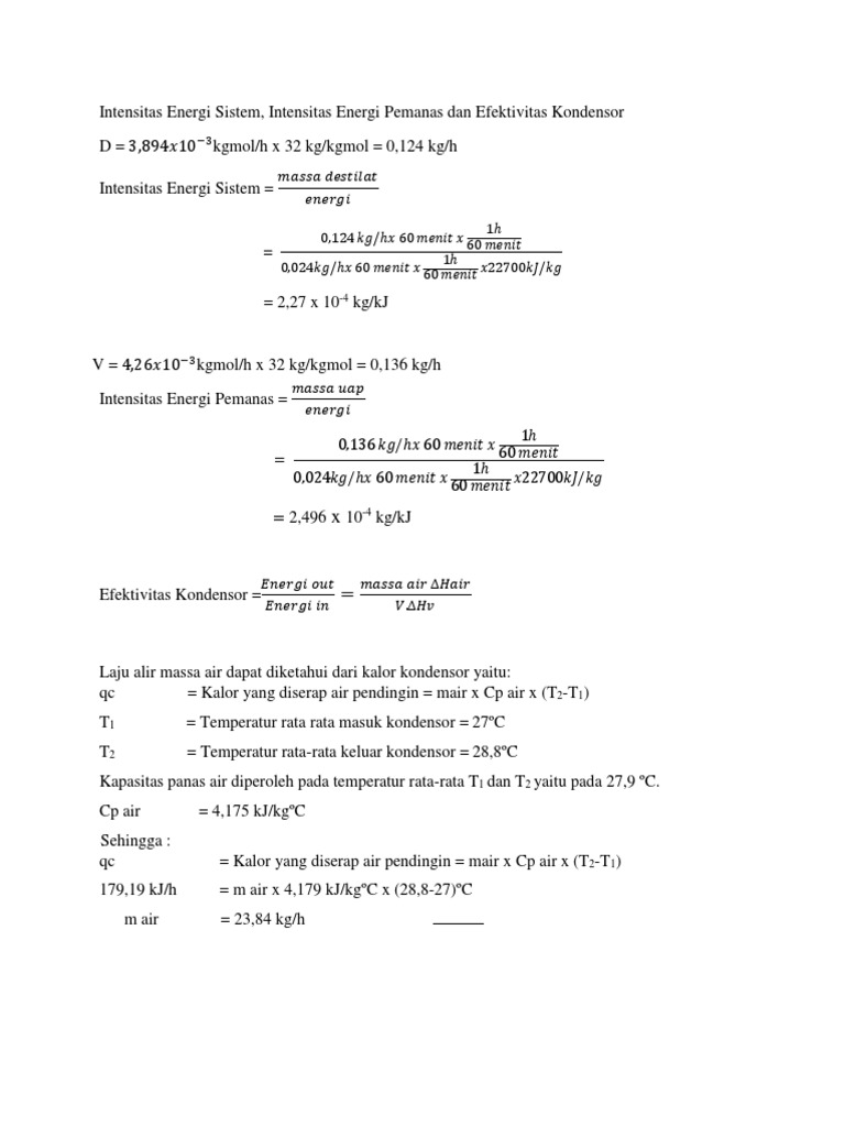 Perhitungan Intensitas | PDF
