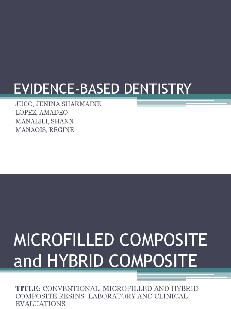 Microfilled Composite and Hybrid Composite | PDF | Dental Composite | Mouth