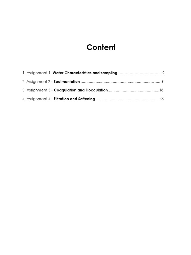 Water Treatment Assignment Completed-1 | PDF | Sewage Treatment | Water ...