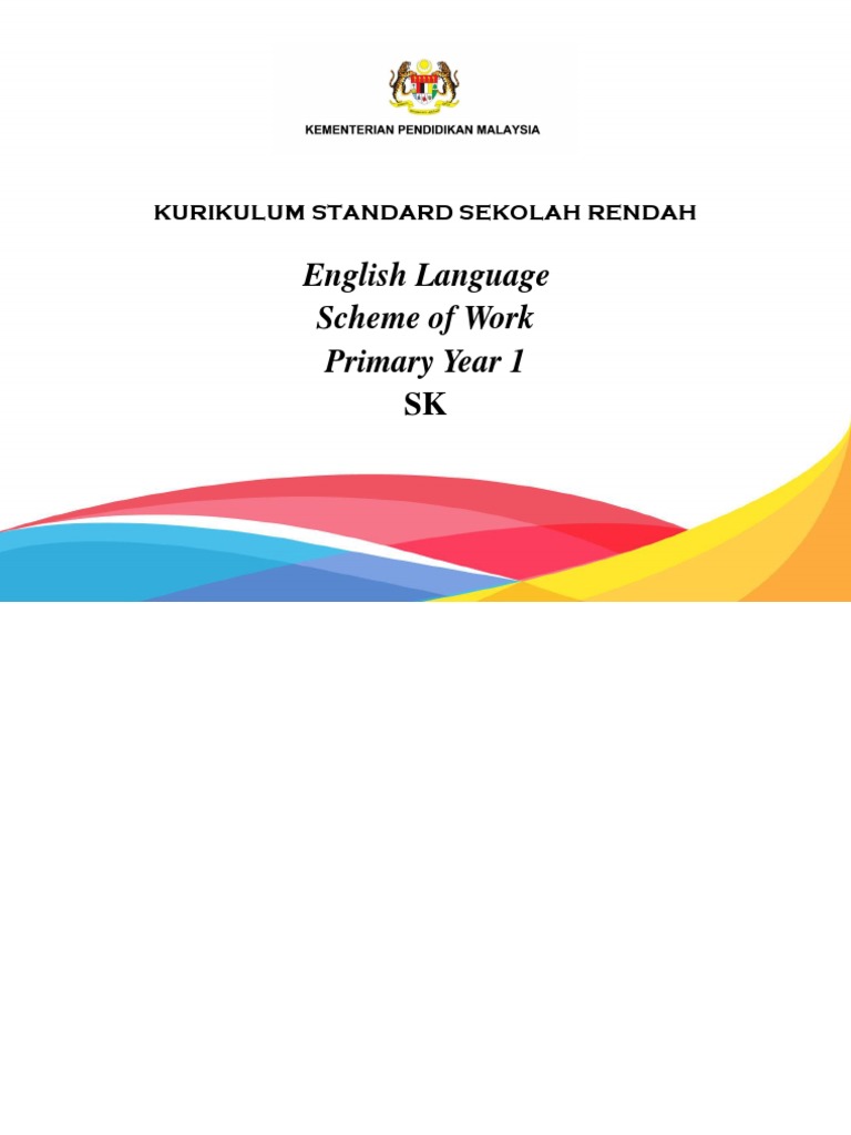 Primary Year 1 English Scheme of Work | PDF | Educational Assessment ...