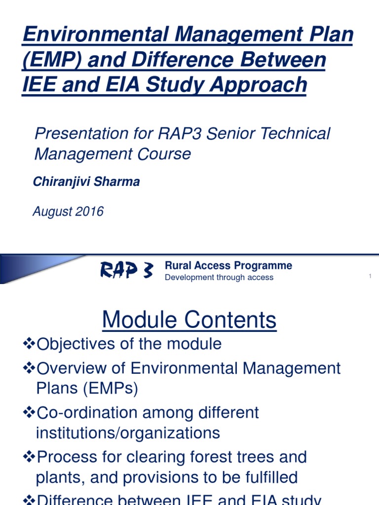 Environmental Management Plan | PDF | Environmental Impact Assessment ...
