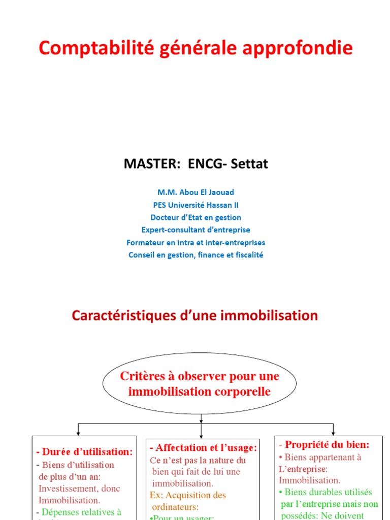 Comptabilité Approfondie Master | PDF | Dépréciation | Leasing