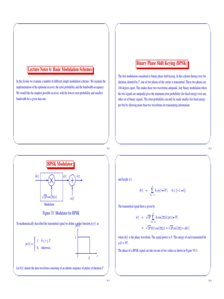 Lect06 PDF | PDF | Modulation | Algorithms