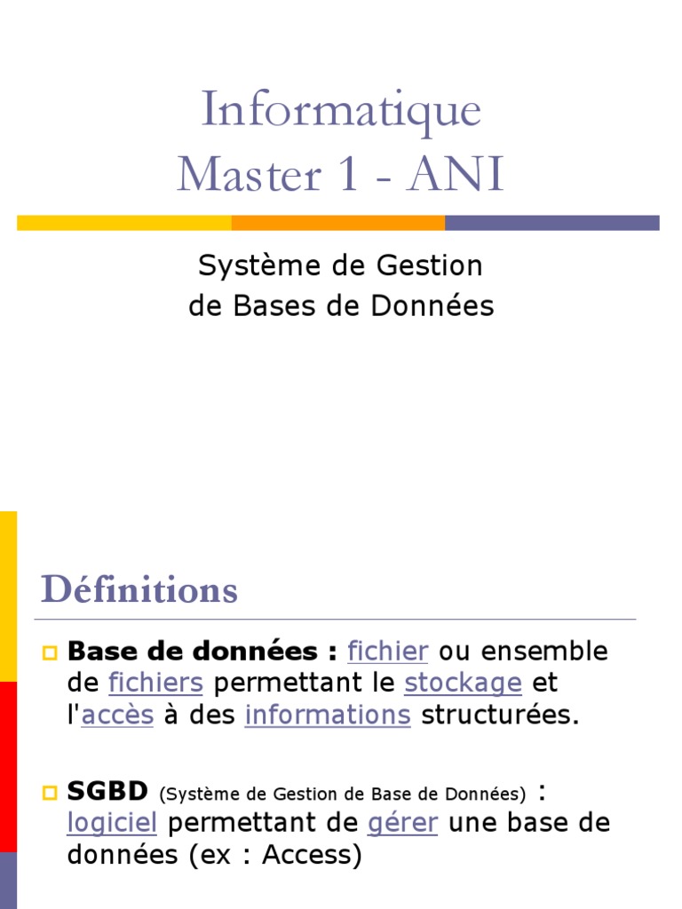 Merise | PDF | Bases de données | Informatique