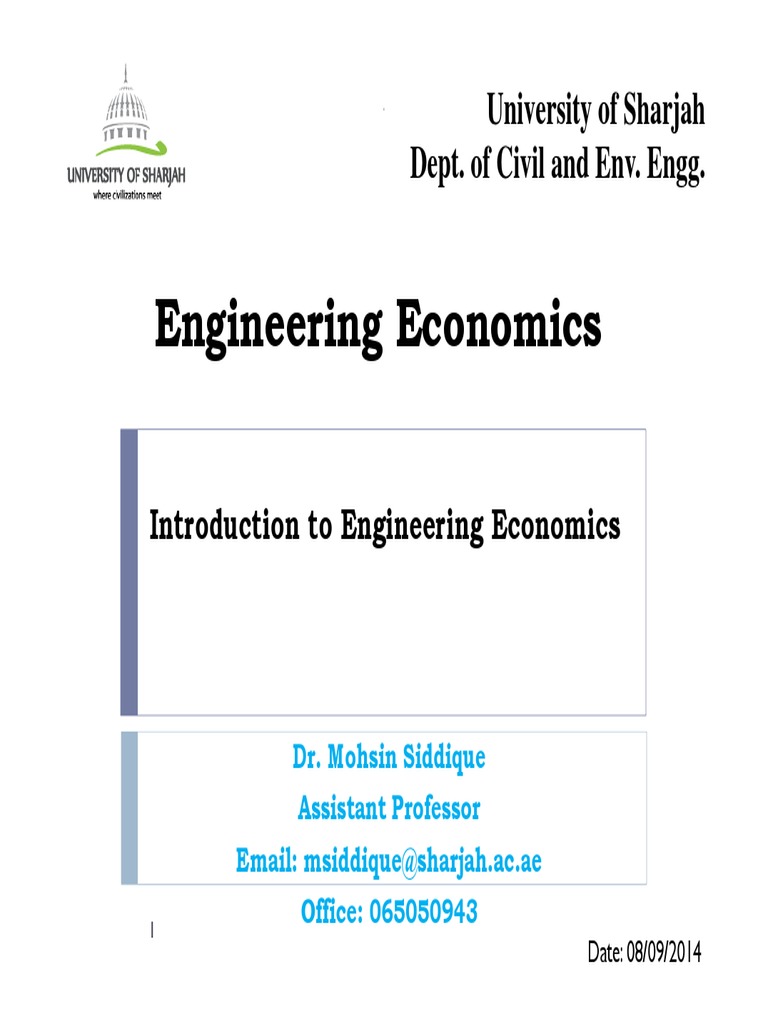 Engineering Economics Course Overview | PDF | Compound Interest | Interest