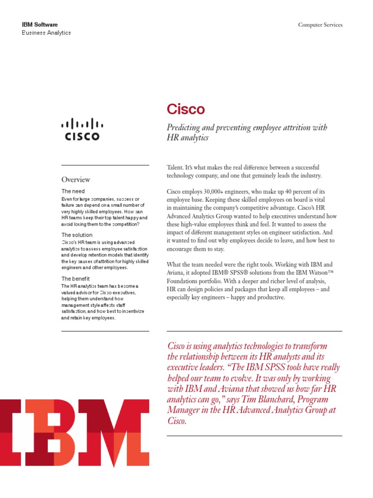 Cisco Success Story | PDF | Ibm | Analytics