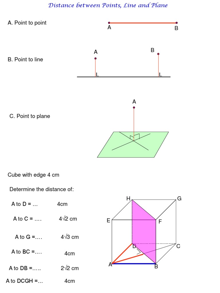 A. Point To Point A B | PDF | Classical Geometry | Geometry