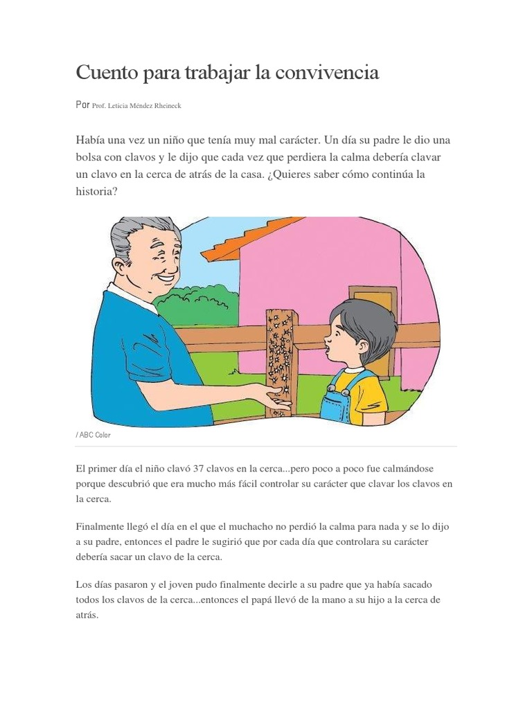 Cuento para Trabajar La Convivencia | PDF | León | Amor