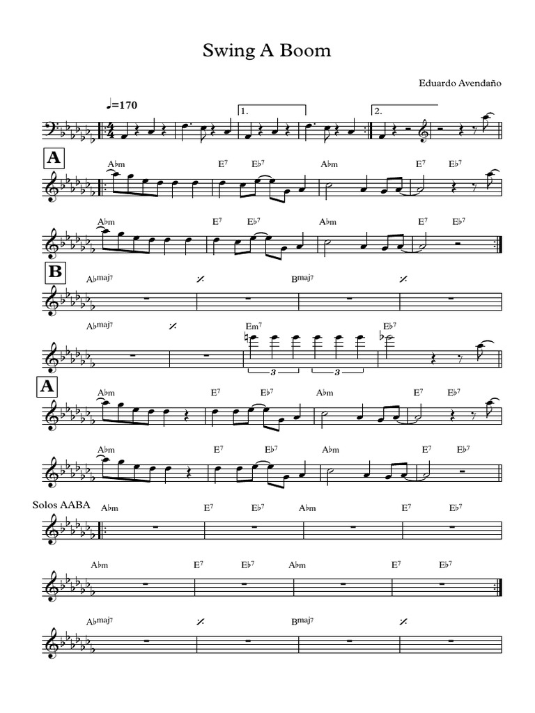 Swing A Boom Arr | PDF