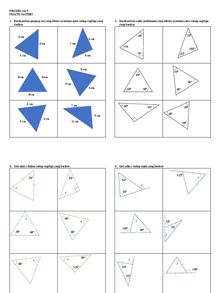 Bab 9 Poligon Asas - Segitiga | PDF