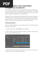 MERUBAH WARNA OBJEK GAMBAR DI AUTOCAD - Docx.20-8-2024 | PDF
