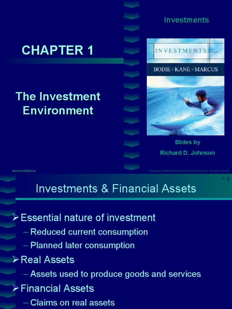 The Investment Environment | PDF | Investing | Securitization
