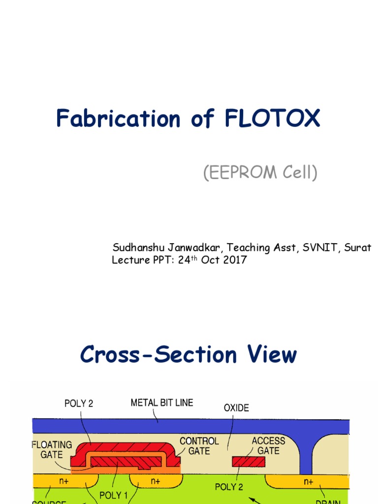 Fabrication of FLOTOX: (EEPROM Cell) | PDF