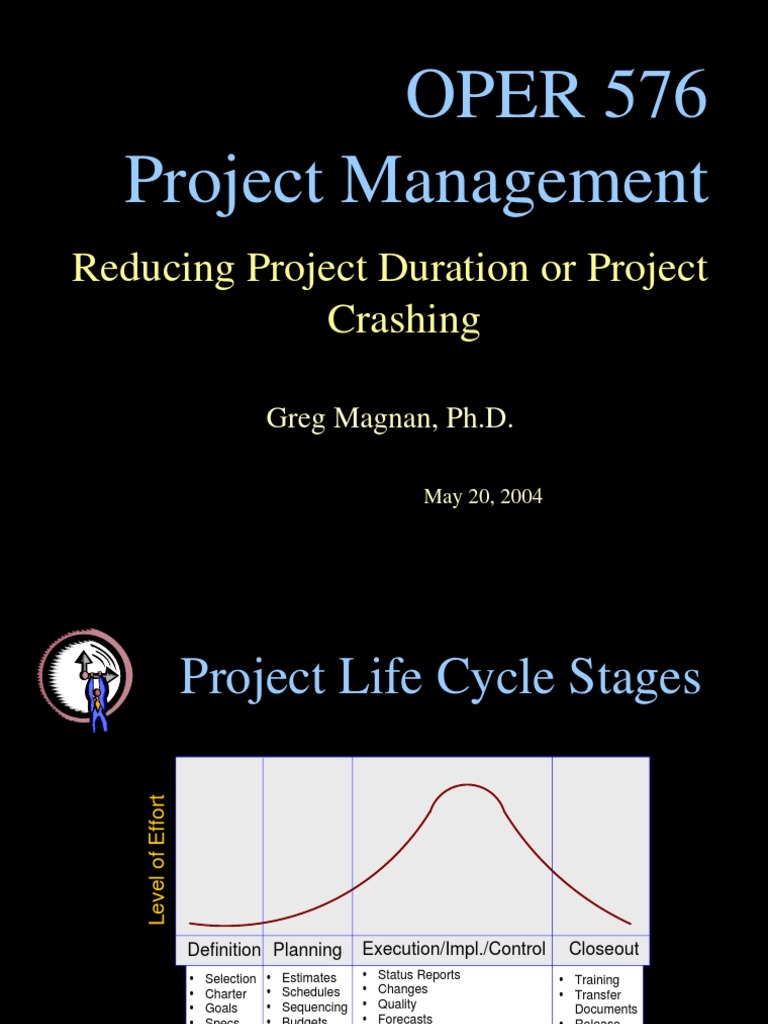 OPER 576 - S04 - Project Crashing | PDF | Project Management | Business