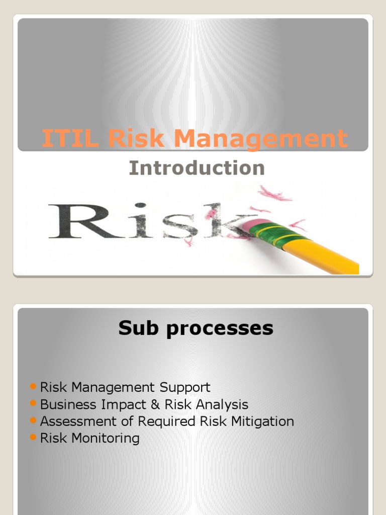 ITIL Risk Management Overview | PDF | Risk Management | Itil