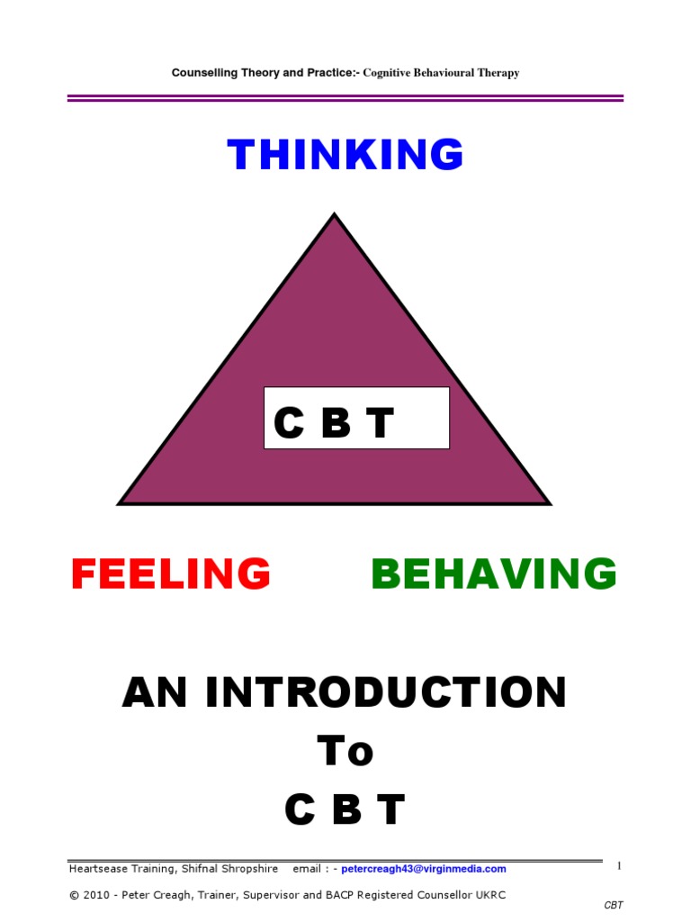 A Brief Introduction To Cognitive Behavioural Therapy (CBT) | PDF ...