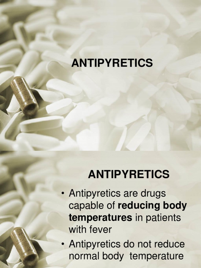 Antipyretics | PDF | Aspirin | Drugs