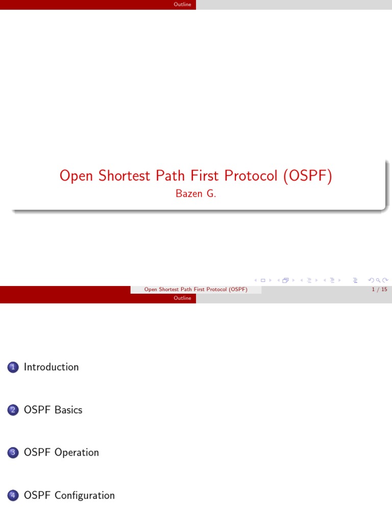 An In-Depth Look at Open Shortest Path First (OSPF) Protocol ...