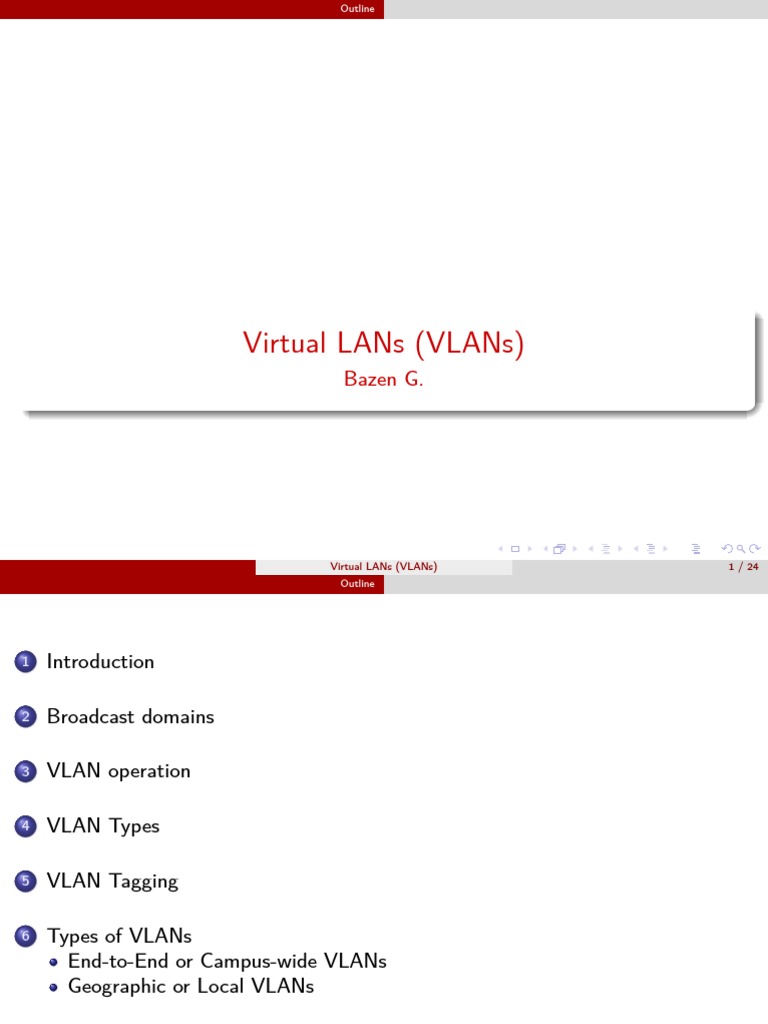 Lab 6 (VLAN Slide) | PDF | Network Switch | Computer Network