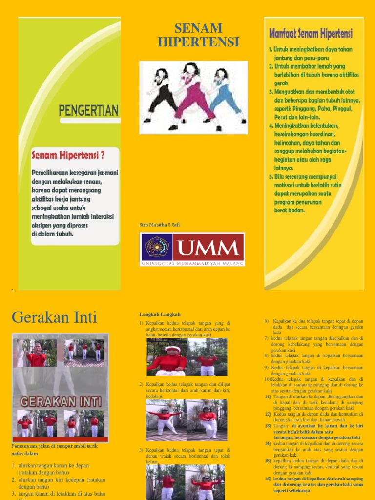 Senam Hipertensi Leaflet | PDF