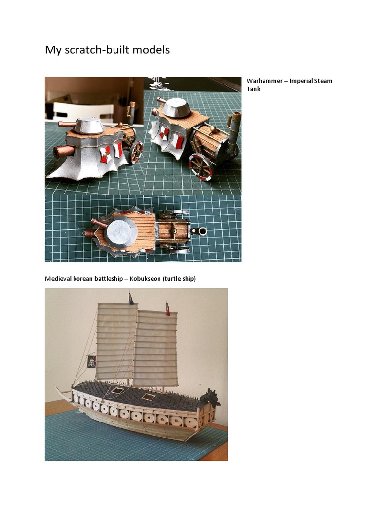 My Scratch-Built Models: Warhammer - Imperial Steam Tank | PDF