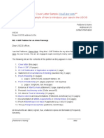 I-130 Petition Cover Letter Sample | PDF