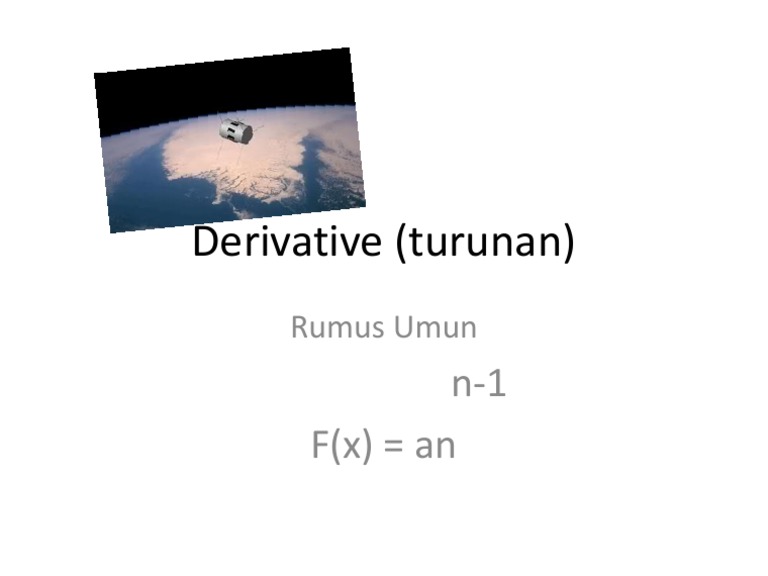 Derivative (Turunan) | PDF