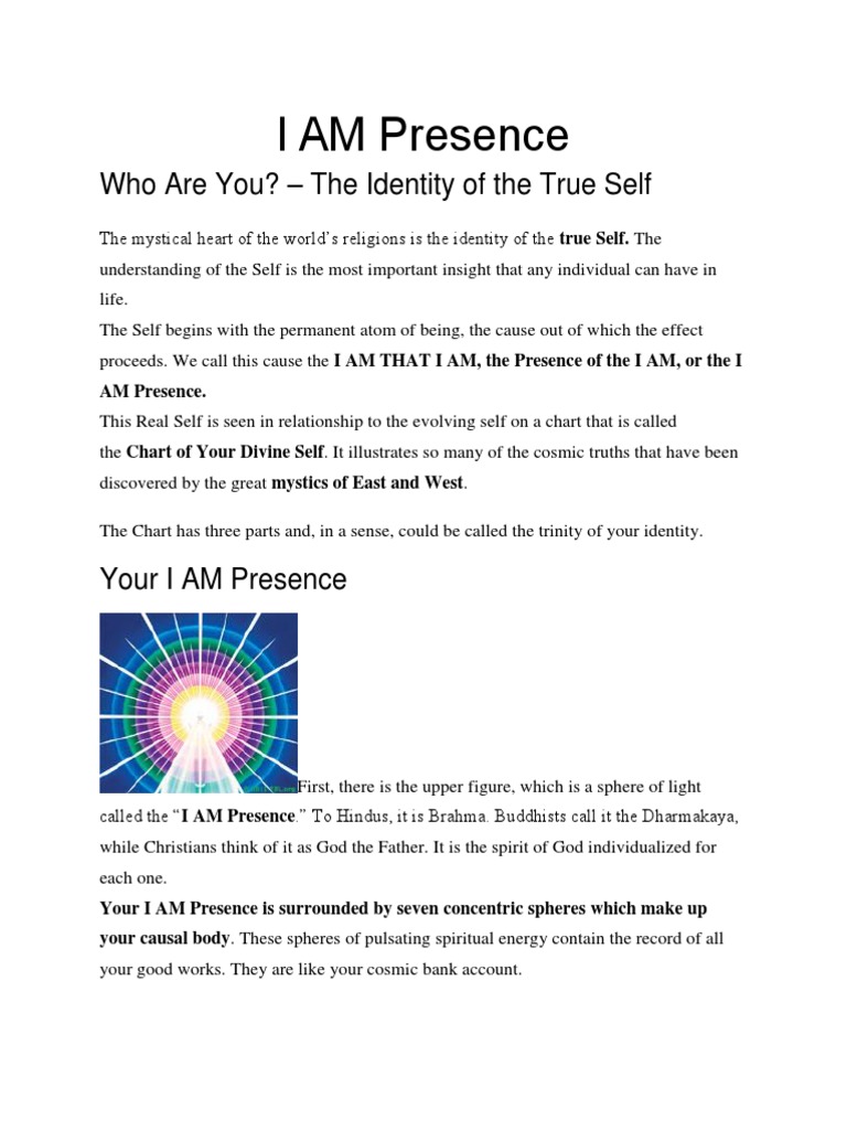I AM Presence: Who Are You? – The Identity of the True Self