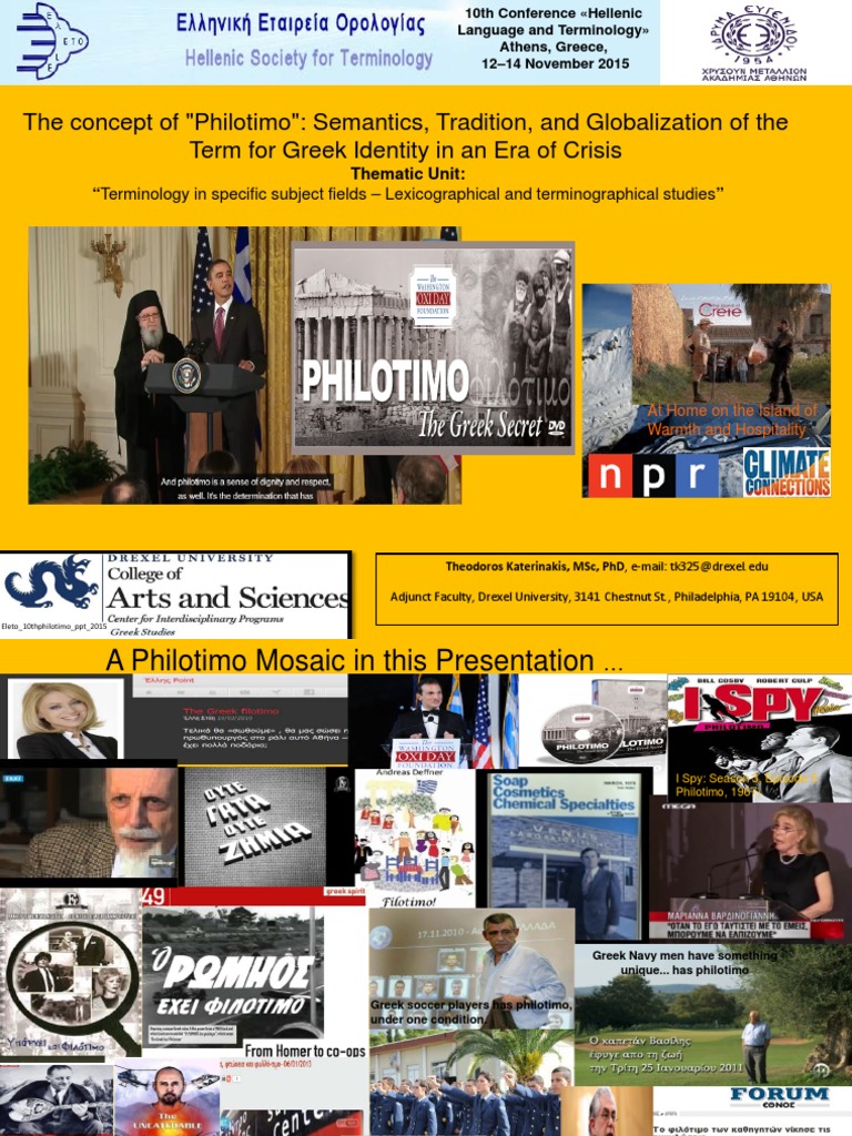 Philotimo: Greek Identity and Culture | PDF | Iliad | Greece