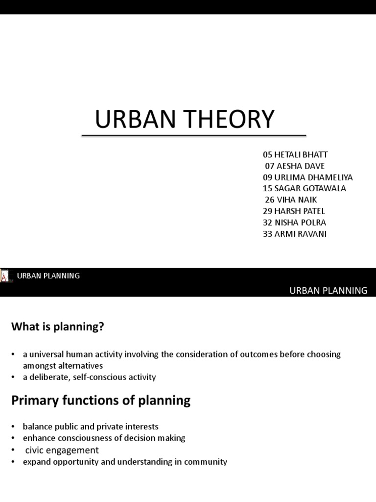 Urban Planning Theories and Models | PDF | Cognition | Science