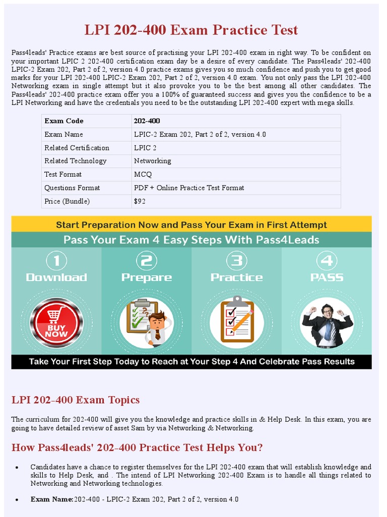 LPI 202-400 Exam Practice Overview | PDF | Test (Assessment) | Booting