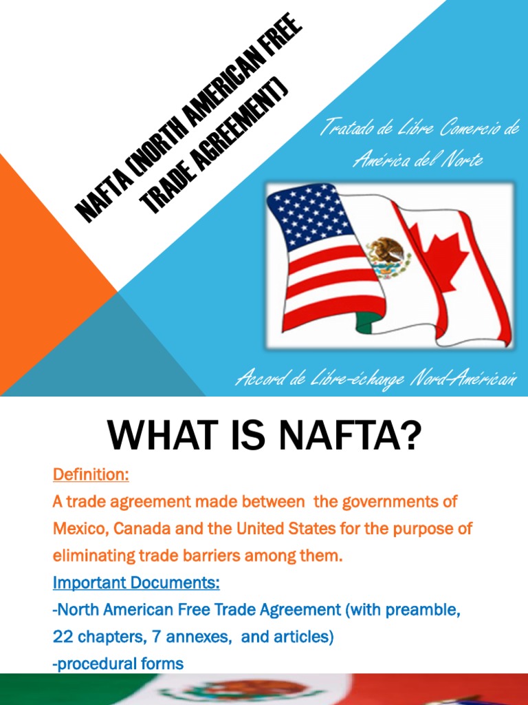NAFTA Powerpoint | North American Free Trade Agreement | International Trade | Free 30-day Trial ...