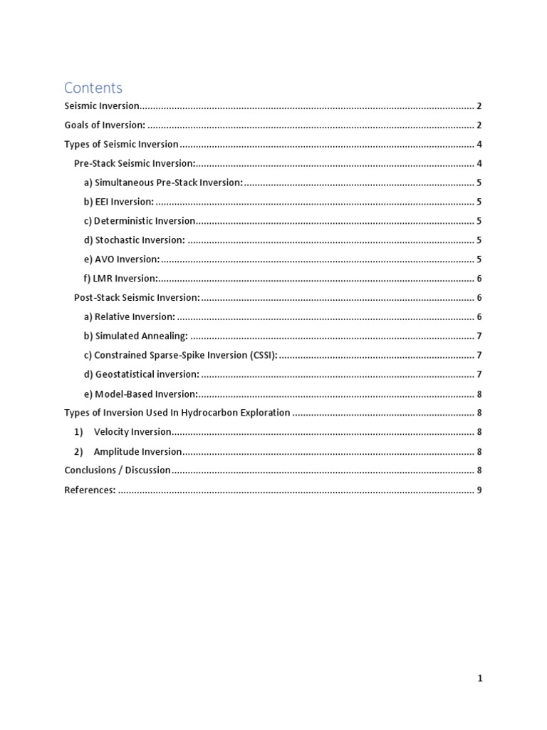 Seismic Inversion | PDF | Reflection Seismology | Earth Sciences