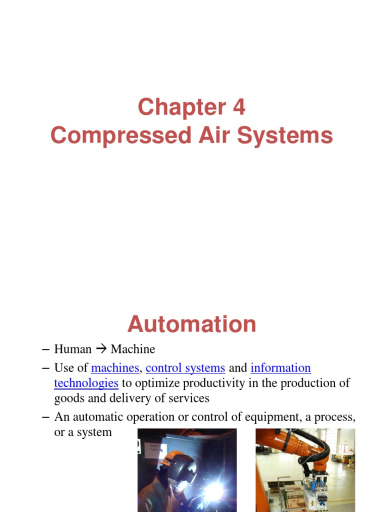 Chapter 4 - Compressed Air Systems | PDF | Pneumatics | Actuator
