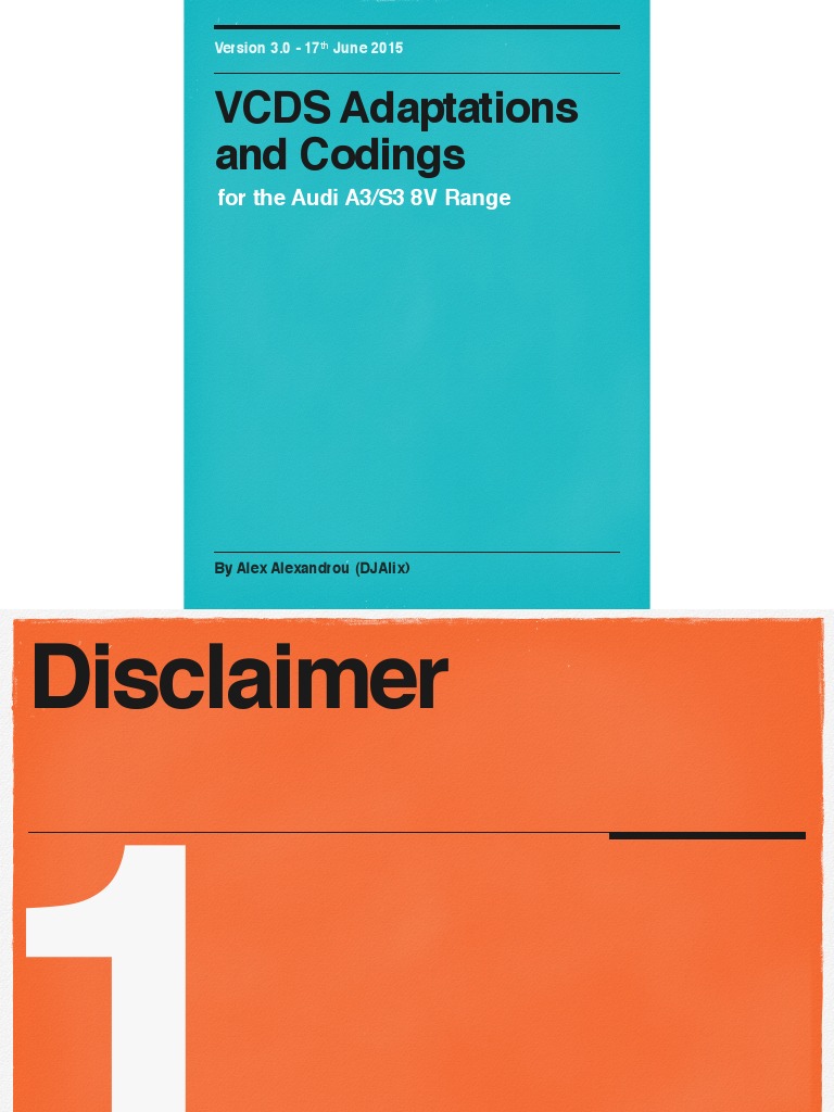 VCDS Adaptations and Codings | PDF | Headlamp | Audi