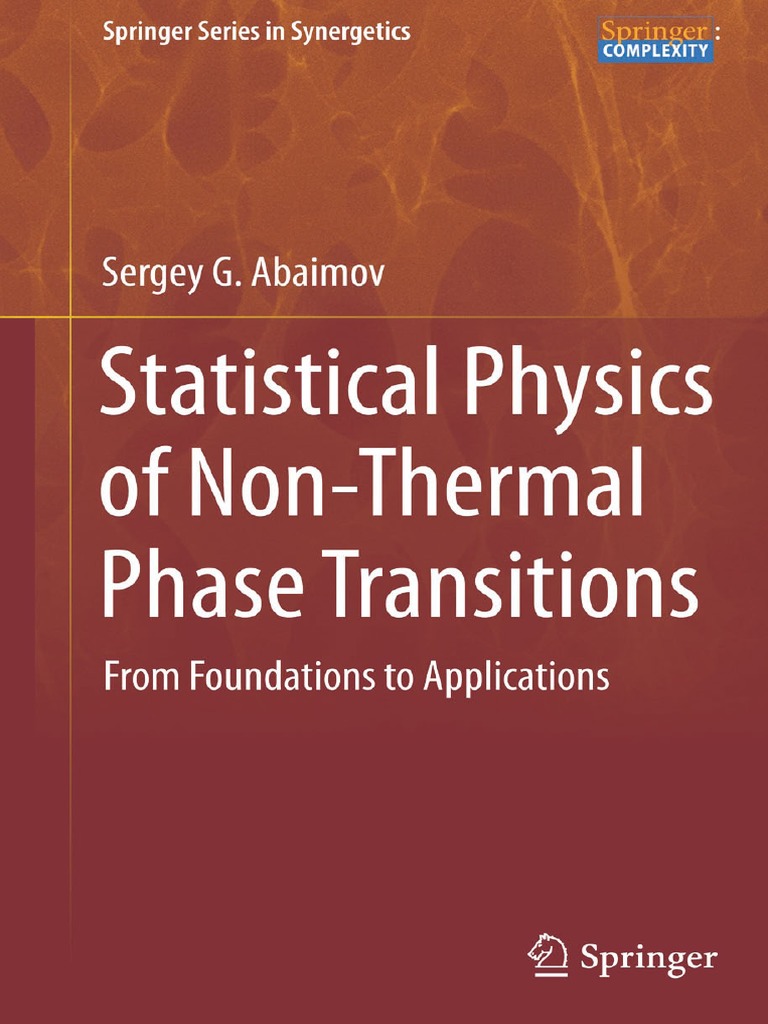 Abaimov S.G. - Statistical Physics of Non-Thermal Phase Transitions. From Foundations To ...