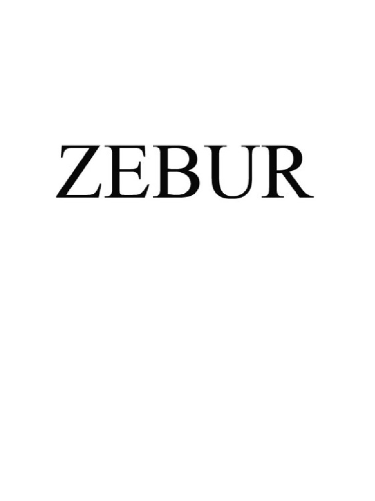 Zebur - Zebur | PDF