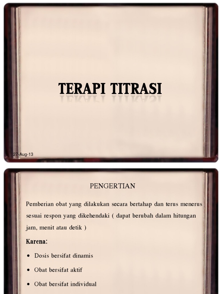 Terapi Titrasi | PDF